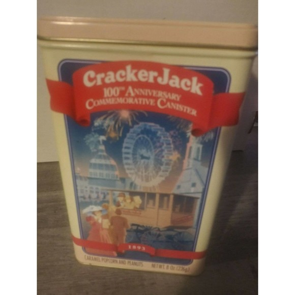 Accents | Cracker Jack Tin Can Box 10th Anniversary 18931993 ...